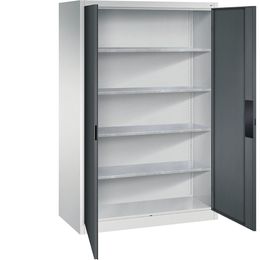 C+P Werkstatt-Schwerlastschrank, Breite 1200 mm, Tiefe 600 mm, T&uuml;r anthrazit