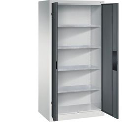 C+P Werkstatt-Schwerlastschrank, Breite 930 mm, Tiefe 600 mm, T&uuml;r anthrazit
