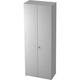 ANNY-AC - Aktenschrank mit Akustik-Rückwand, HxBxT 2156 x 800 x 420 mm, 5 Fachböden, lichtgrau kaiserkraft
