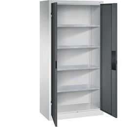 C+P Werkstatt-Schwerlastschrank, Breite 930 mm, Tiefe 500 mm, Tür anthrazit