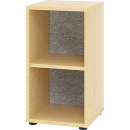 ANNY-AC - Regal mit Akustik-Rückwand, HxBxT 748 x 400 x 400 mm, 1 Fachboden, Ahorn-Dekor kaiserkraft