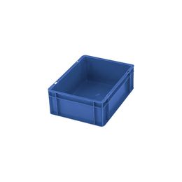 Euro-Format-Stapelbehälter, Wände und Boden geschlossen, LxBxH 600 x 400 x 75 mm, blau, VE 5 Stk kaiserkraft