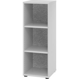 ANNY-AC - Regal mit Akustik-Rückwand, HxBxT 1100 x 400 x 400 mm, 2 Fachböden, lichtgrau kaiserkraft