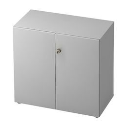 ANNY-AC - Aktenschrank mit Akustik-R&uuml;ckwand, HxBxT 748 x 800 x 420 mm, 1 Fachboden, lichtgrau kaiserkraft