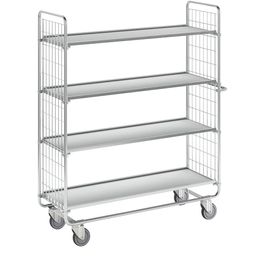 HelgeNyberg Etagenwagen SERIE 100, 4 Etagen, LxBxH 1380 x 460 x 1585 mm