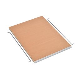eurokraft pro Sortierfachboden, VE 5 Stk, BxT 279 x 380 mm, Buche-Dekor