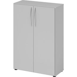 B&uuml;roschrank, HxBxT 1144 x 800 x 346 mm, 3 Ordnerh&ouml;hen, lichtgrau kaiserkraft