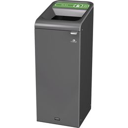 Rubbermaid Wertstoffsammler Configure™, verzinkter Stahl, Volumen 87 l, grün