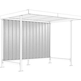 WSM R&uuml;ckwand zu Material&uuml;berdachung Leipzig, f&uuml;r einseitige Ausf&uuml;hrung, f&uuml;r Grundeinheit, B 2870 mm