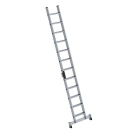 MUNK Anlegeleiter mit Stufen, Profiausf&uuml;hrung, Breite 420 mm, 12 Stufen, mit nivello&reg;-Traverse