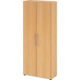 B&uuml;roschrank, HxBxT 1880 x 800 x 346 mm, 5 Ordnerh&ouml;hen, Buche-Dekor kaiserkraft