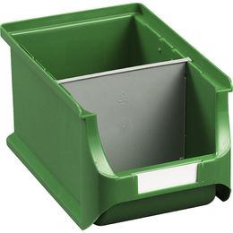 Sichtlagerkasten, LxBxH 235 x 150 x 125 mm, VE 24 Stk, gr&uuml;n kaiserkraft