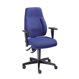 Topstar Bürostuhl LADY SITNESS, Permanentkontakt-Mechanik, Rückenlehnenhöhe 580 mm, blau