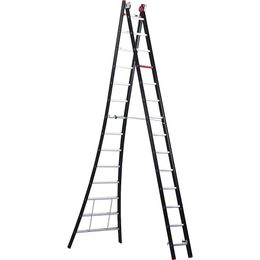 Altrex Mehrzweckleiter NEVADA, 2-teilig, schwarz, 2 x 14 Sprossen