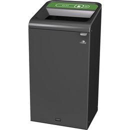 Rubbermaid Wertstoffsammler Configure™, verzinkter Stahl, Volumen 125 l, grün