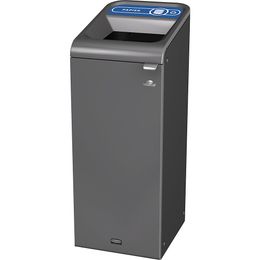 Rubbermaid Wertstoffsammler Configure™, verzinkter Stahl, Volumen 87 l, blau