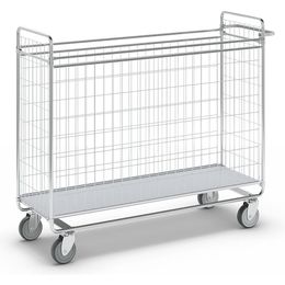 HelgeNyberg Vierwandwagen SERIE 100, Tragfähigkeit 100 kg, LxBxH 1380 x 460 x 1120 mm