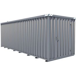 Schnellbau-Container, verzinkt, Außen-BxHxT 2100 x 2100 x 6100 mm, 1 Flügeltür kaiserkraft