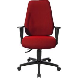 Topstar Bürostuhl LADY SITNESS, Permanentkontakt-Mechanik, Rückenlehnenhöhe 580 mm, rot