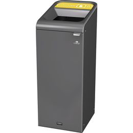 Rubbermaid Wertstoffsammler Configure™, verzinkter Stahl, Volumen 87 l, gelb
