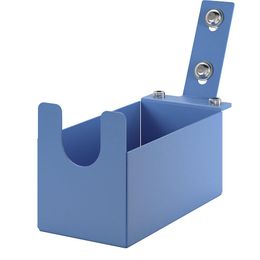 Halter f&uuml;r Klebebandabroller CustomLine, f&uuml;r Montage- und Etagenwagen, f&uuml;r Bandbreite 50 mm, lichtblau kaiserkraft