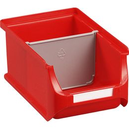 Sichtlagerkasten, LxBxH 160 x 100 x 75 mm, VE 24 Stk, rot kaiserkraft