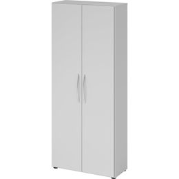 B&uuml;roschrank, HxBxT 1880 x 800 x 346 mm, 5 Ordnerh&ouml;hen, lichtgrau kaiserkraft
