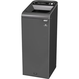 Rubbermaid Wertstoffsammler Configure™, verzinkter Stahl, Volumen 87 l, schwarz