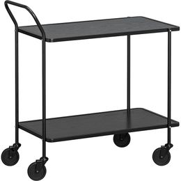 Tischwagen NILLA, LxBxH 790 x 430 x 880 mm, 2 Fachb&ouml;den, schwarz kaiserkraft