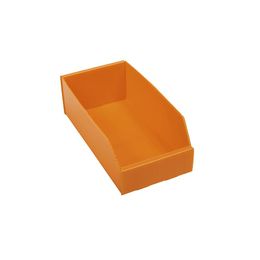 Kunststoff-Regalkasten, faltbar, LxBxH 300 x 150 x 100 mm, orange, VE 25 Stk kaiserkraft