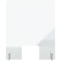 MAGNETOPLAN Theken- und Tischaufsteller, Acrylglas, transparent, 5 mm dick, HxBxT 845 x 670 x 240 mm