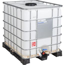 IBC-Container RECOBULK, Volumen 1000 l, auf Holzpalette, NW &Ouml;ffnung 225 mm / NW Auslauf 50 mm kaiserkraft