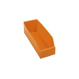 Kunststoff-Regalkasten, faltbar, LxBxH 300 x 100 x 100 mm, orange, VE 25 Stk kaiserkraft