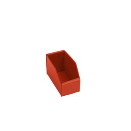 Kunststoff-Regalkasten, faltbar, LxBxH 150 x 75 x 100 mm, rot, VE 25 Stk kaiserkraft