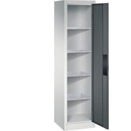 C+P Werkstatt-Schwerlastschrank, Breite 502 mm, Tiefe 500 mm, T&uuml;r anthrazit