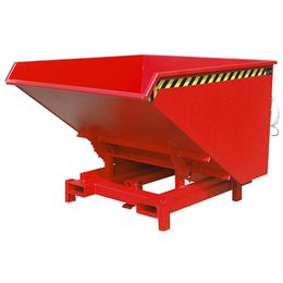 eurokraft pro Schwerlast-Kippbeh&auml;lter, Volumen 2,1 m&sup3;, Traglast 4000 kg, rot RAL 3000