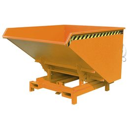 eurokraft pro Schwerlast-Kippbeh&auml;lter, Volumen 2,1 m&sup3;, Traglast 4000 kg, orange RAL 2000