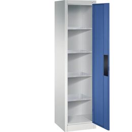 C+P Werkstatt-Schwerlastschrank, Breite 502 mm, Tiefe 500 mm, Tür enzianblau