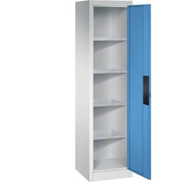 C+P Werkstatt-Schwerlastschrank, Breite 502 mm, Tiefe 500 mm, Tür lichtblau