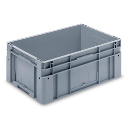 Euronorm-Stapelbeh&auml;lter, Au&szlig;en-LxBxH 600 x 400 x 270 mm, grau kaiserkraft