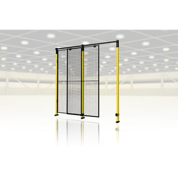 Axelent Türanbaupaket X-Guard (ohne Türwandelement, Stützen und Verriegelung), Einzeltür als Schiebetür, HxB 2500 x max. 1000 mm