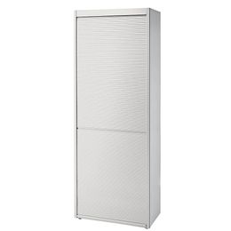 eurokraft pro Rollladenschrank, 5 Fachböden, alusilber / alusilber