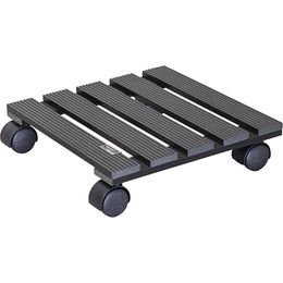 Wagner Pflanzenroller WPC, Tragf&auml;higkeit 60 kg, LxB 290 x 290 mm, anthrazit, VE 2 Stk