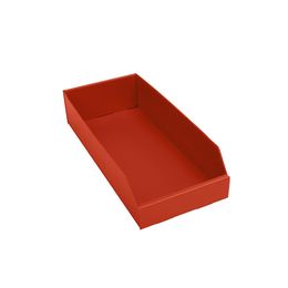 Kunststoff-Regalkasten, faltbar, LxBxH 450 x 200 x 100 mm, rot, VE 25 Stk kaiserkraft