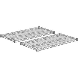 Fachboden für Stahldraht-Gitterregal, verchromt, Fachlast 250 kg, Breite 910 mm, Tiefe 460 mm, VE 2 Stk kaiserkraft