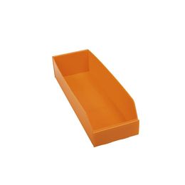 Kunststoff-Regalkasten, faltbar, LxBxH 450 x 150 x 100 mm, orange, VE 25 Stk kaiserkraft