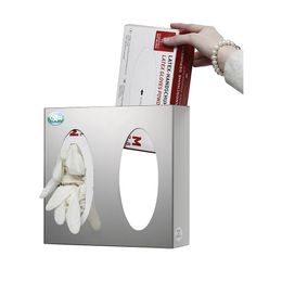 Var Wandspender, Edelstahl, HxBxT 250 x 255 x 80 mm, 2-fach