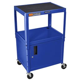 Metallwagen, Tragf&auml;higkeit 135 kg, mit Unterschrank, Gestell blau kaiserkraft