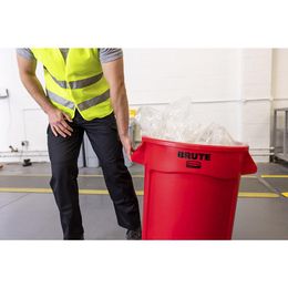 Rubbermaid Universalcontainer BRUTE , rund, Inhalt 121 l, rot