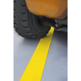 Moravia Bodenmarkierungsband aus Flachstahl, Breite 75 mm, Rollenl&auml;nge 1,5 m, gelb